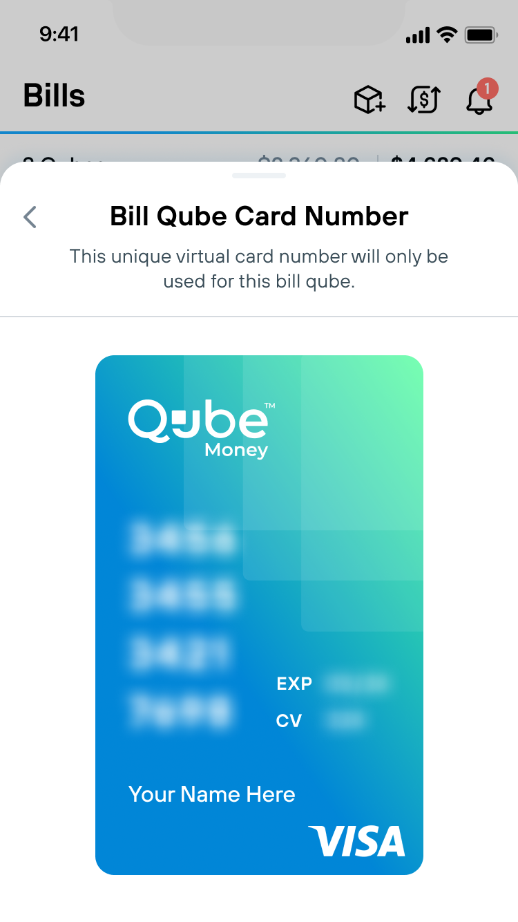 How do I find my virtual debit card information? – Qube Money Support